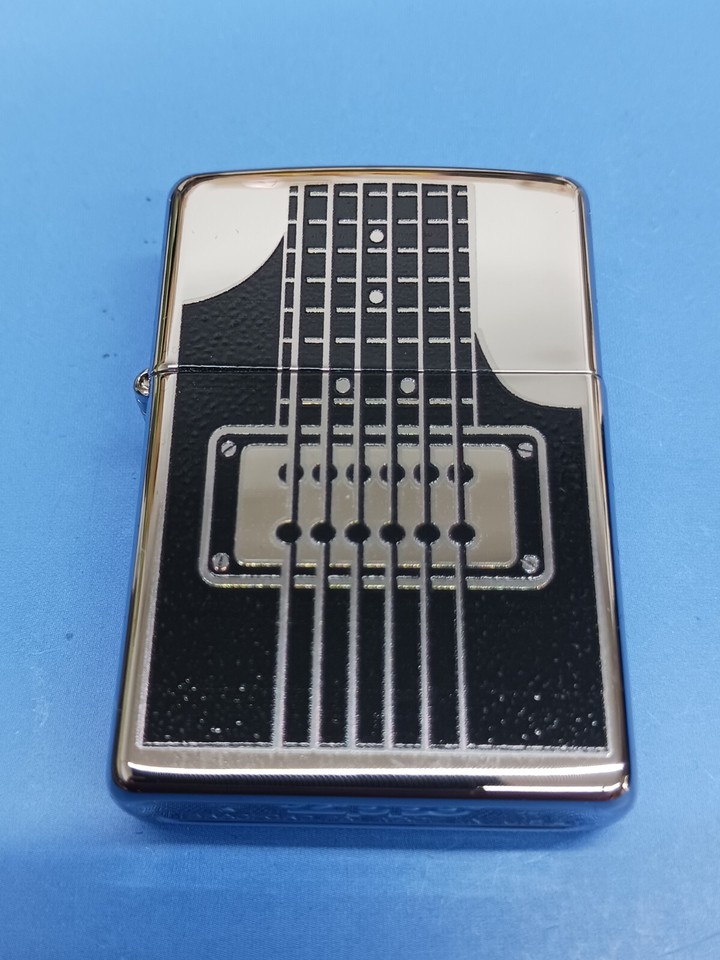Zippo Electric Guitar High Polish Chrome 24486 | eBay