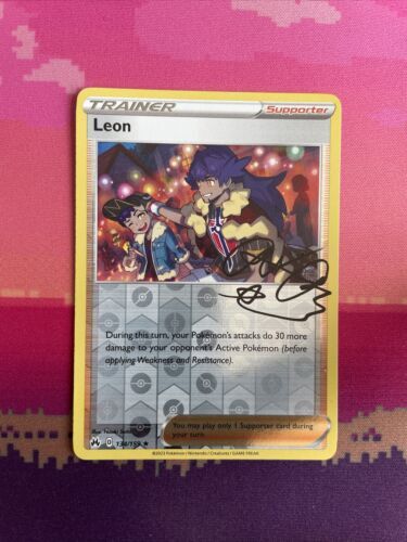 Pokemon Card Leon Crown Zenith Reverse Holo Rare 134/159 Near Mint | eBay