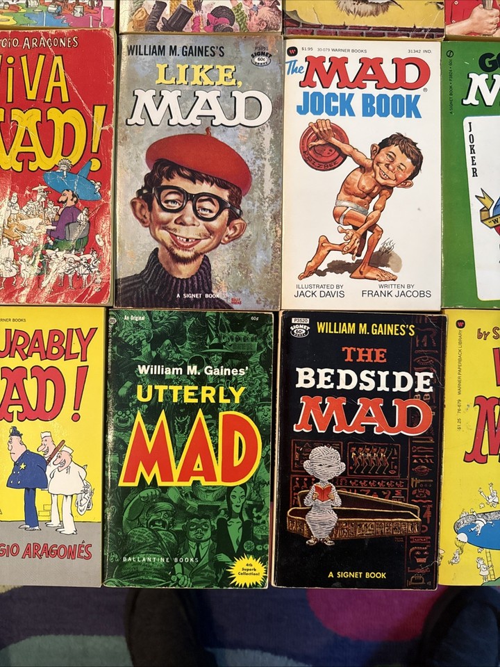 Lot of 44 MAD Magazine Paperback Books Sergio Aragones Vintage Humor ...