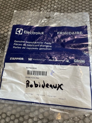 OEM NEW 807822606 FRIGIDAIRE WALL OVEN FOOD PROBE *READY TO SHIP FAST ...