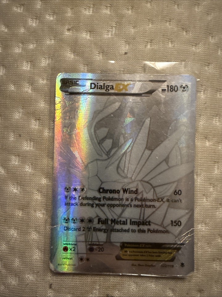 Pokémon TCG Dialga-Ex Phantom Forces Holo Card 122/119 Secret Rare ...