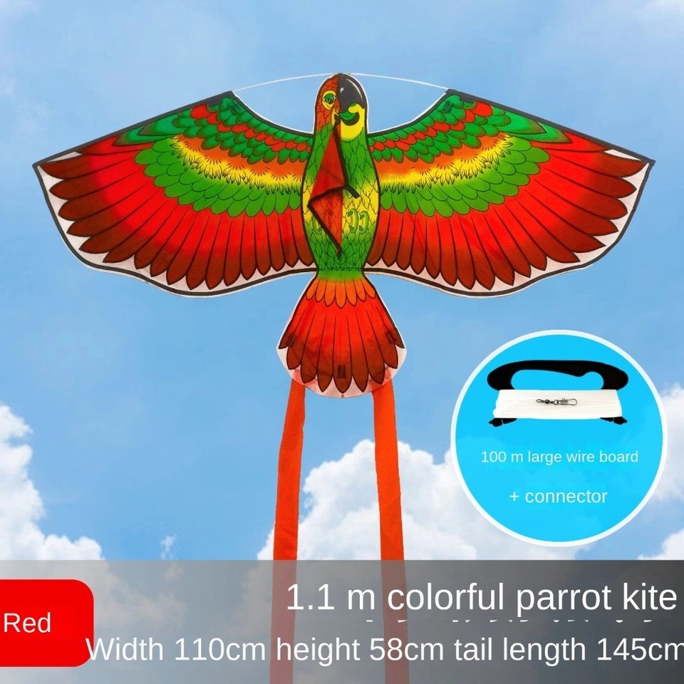 with Line Parrot Kite Long Tail Outdoor Fun Sports Parrot Flying Toys ...