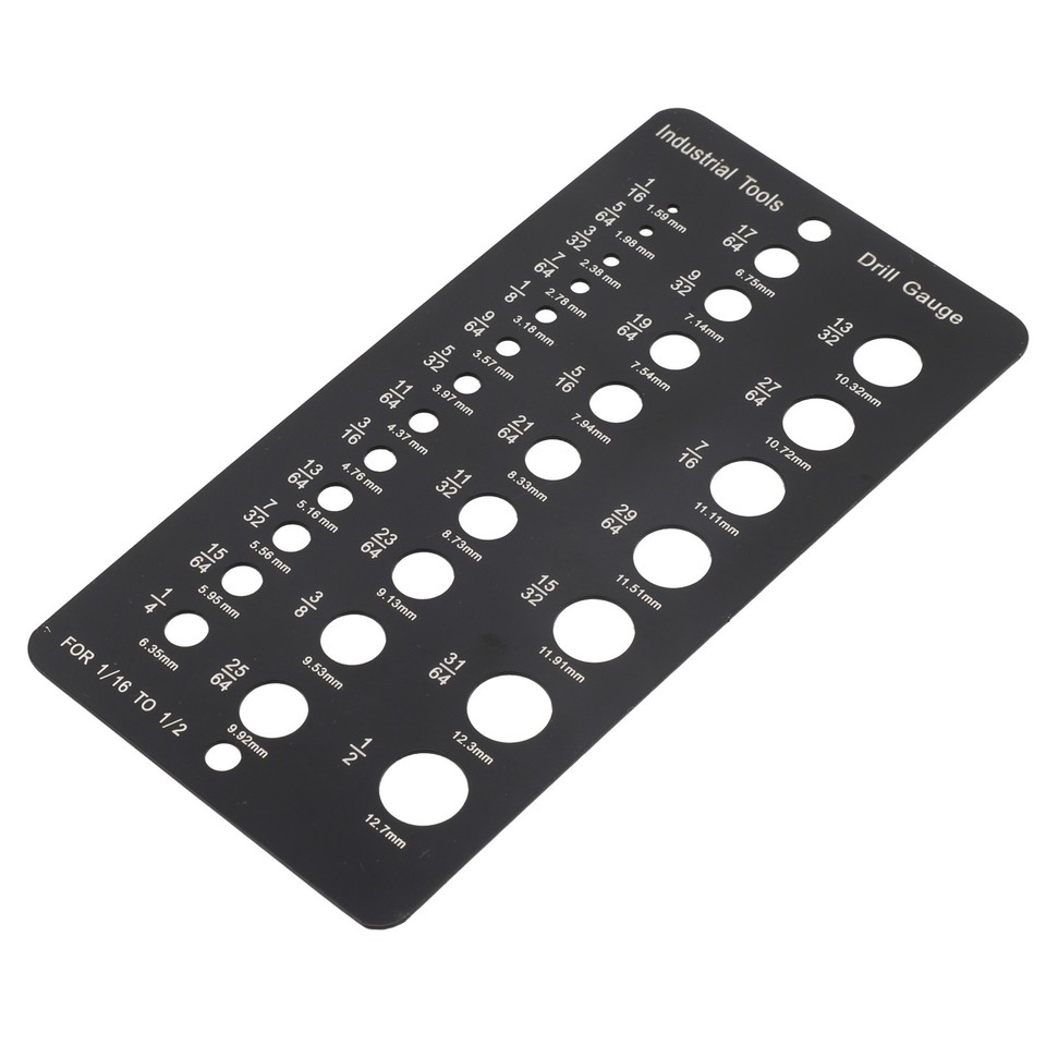 Double Sided Metric Size Drill Bit Gauge Stainless Steel 29 Hole Design ...