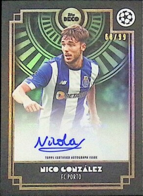 2023-24 TOPPS Deco UCC Autograph Auto FC Porto Nico Gonzalez /99 | eBay