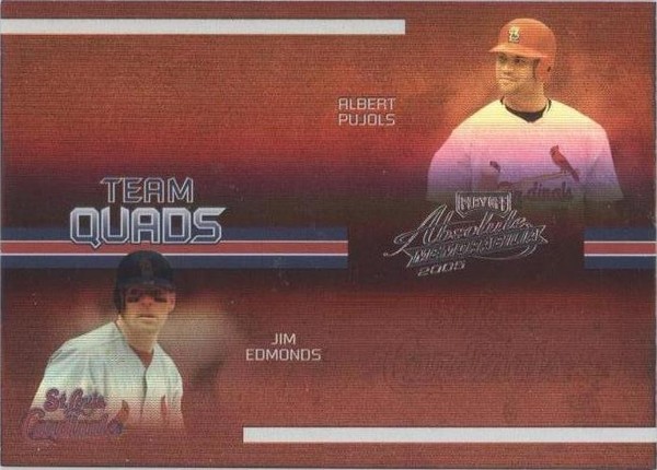 2005 Playoff Absolute Memorabilia - Team Quads Spectrum #TQ-1 Albert ...