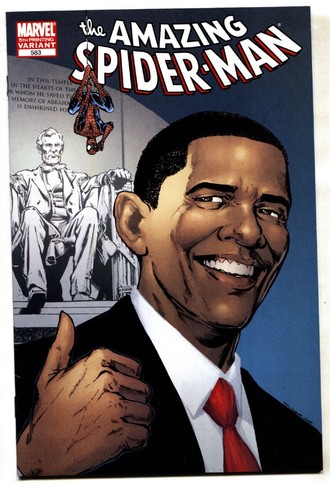 AMAZING SPIDER-MAN #583--5TH PRINT--OBAMA VARIANT--comic book | eBay
