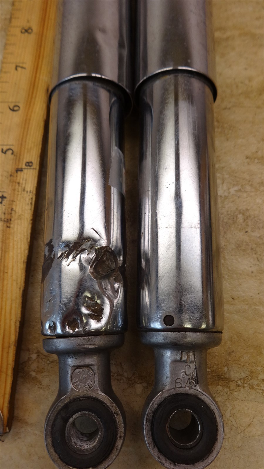 1974 yamaha gt80 gt1 mx80 Y672~ rear shocks suspension | eBay