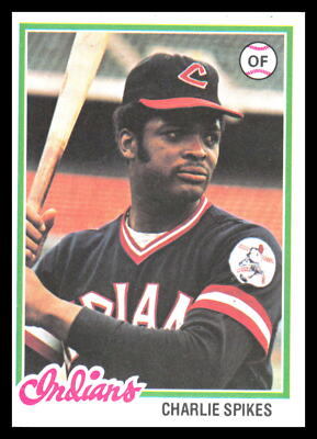 1978 Topps Charlie Spikes #459Cleveland Indians Low Grade 4K | eBay