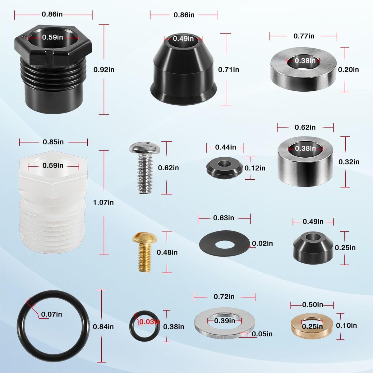 Diamond Wall Hydrant Parts Complete Wall Hydrant Repair Kit - Fixes ...