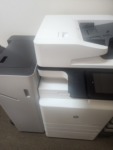 HP Color LaserJet MFP E87650 printer X3A89A A3 11X17 WITH 4 TRAYS ...