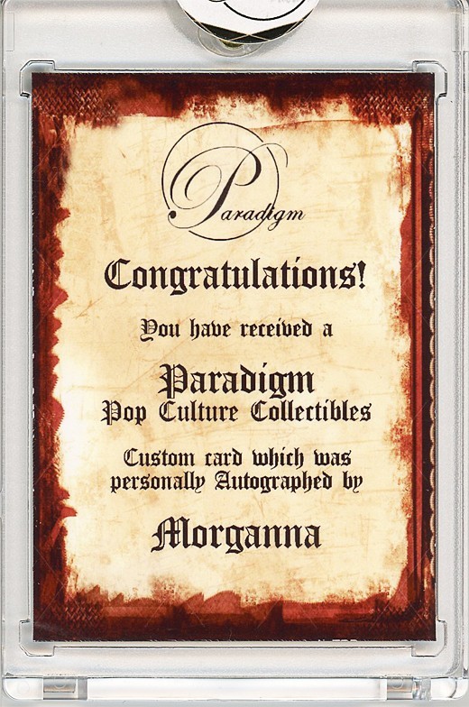 -KINGPIN- MORGANNA: KISSING BANDIT Signed/Autograph/Auto Certified ...