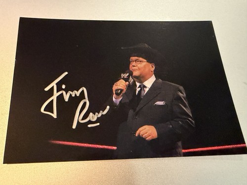 AEW Jim Ross Signed 4x6 Photo Primetime WWE WWF WCW Auto | eBay