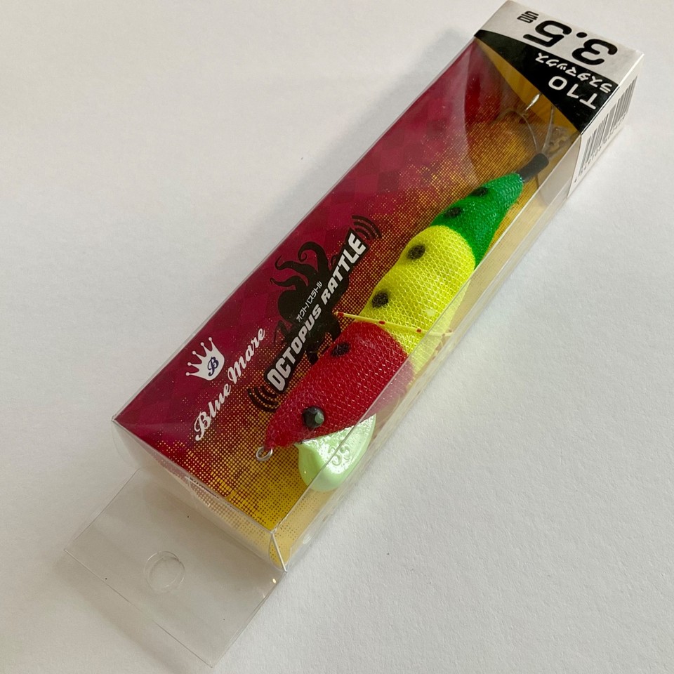 Octopus Rattle Lure 3.5 Rasta Color Japan Made Takoyaki Fishing Egi ...