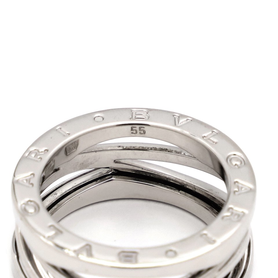 BVLGARI Ring B.Zero1 Legend 3 Band Ring K18WG Silver 55(JP14.5) 750 18K White G | eBay