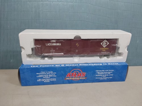 ATLAS TRAINS O SCALE 2-RAIL 60" AUTO PARTS BOXCAR ERIE LACKAWANNA RR ...