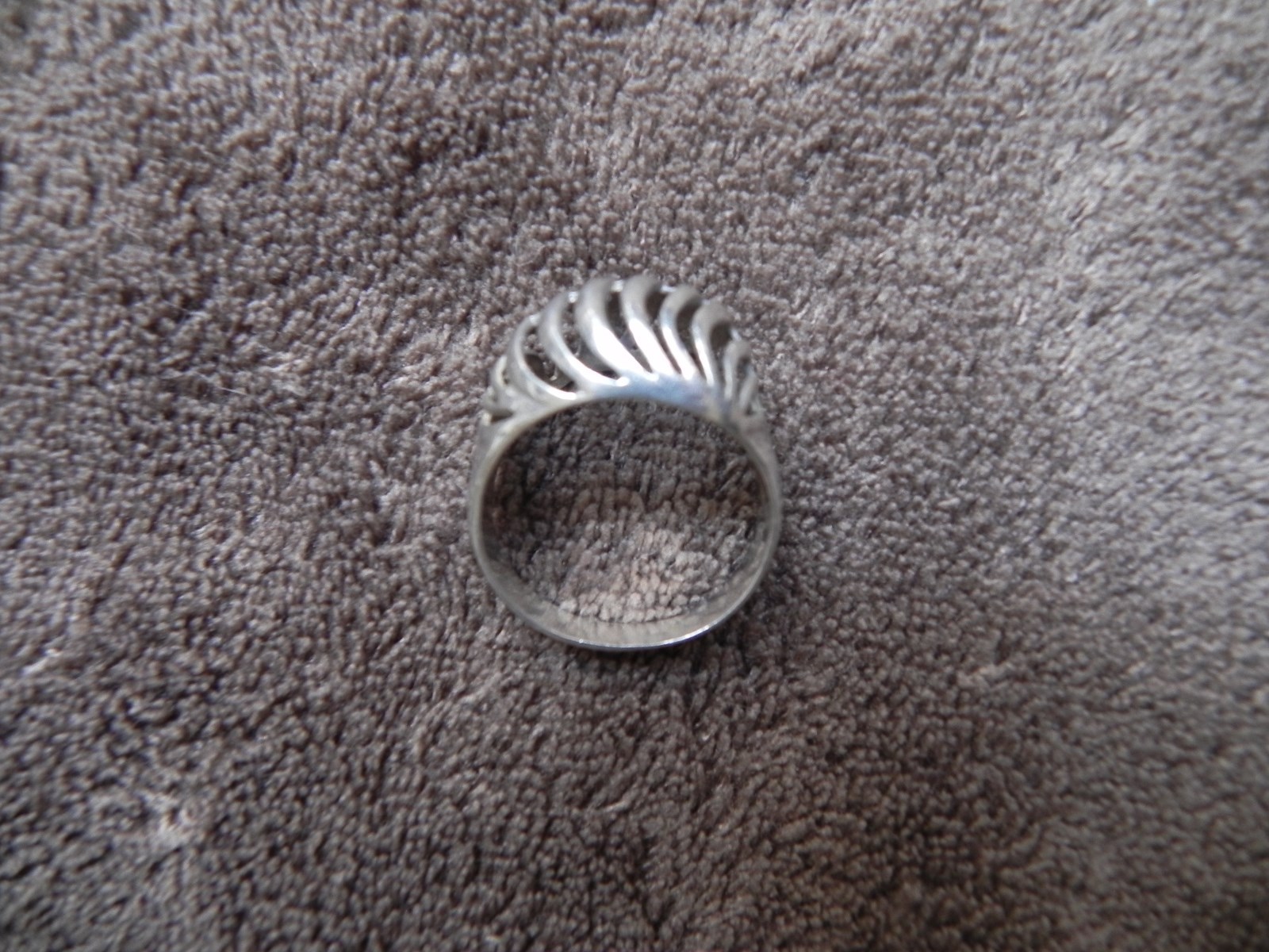 Domed Swirl Cut-Out Silver Ring Sterling Silver .925 Signed | eBay
