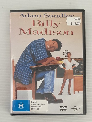 Billy Madison (DVD, 1995) Brand New Sealed Adam Sandler Region 2/4 PAL ...