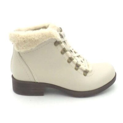 Earth Origins Leather Lace Up Ankle Boots Randi Rex Sand White | eBay