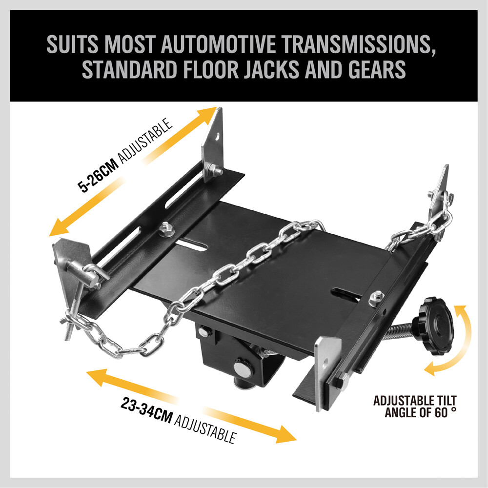 Transmission Jack Adapter 500KG Automotive Car Gearbox Removal Trolley ...
