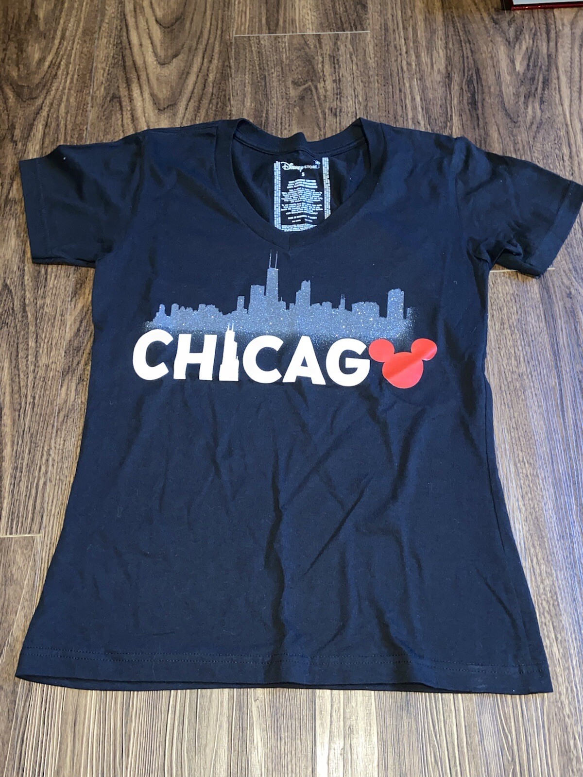 Chicago Disney Mickey Mouse Ladies Fit Sparkle Organi… - Gem