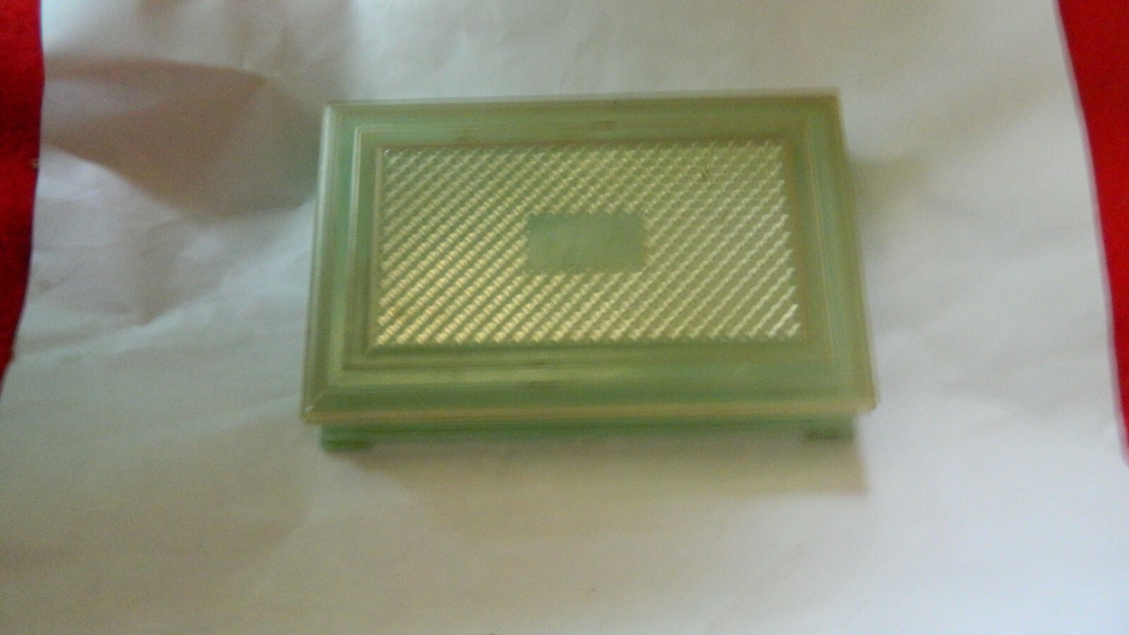 VINTAGE FOSTA DRESSER TRINKET BOX SET PLASTIC 7 PIECES RARE NICE FREE ...