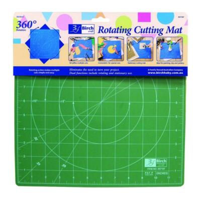 Birch Rotating Cutting Mat, 30 x 30cm 360 degree rotation+ angle & line ...