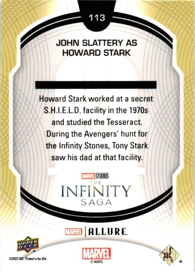 2022 MARVEL ALLURE UPPER DECK HIGH SERIES #113 JOHN SLATTERY AS HOWARD ...
