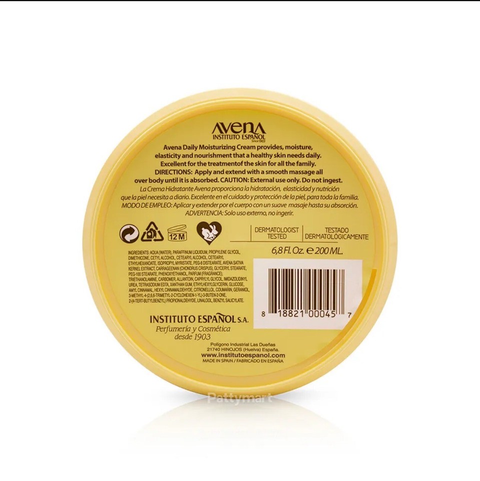Avena Moisturizing Cream 6.8Fl Oz | eBay