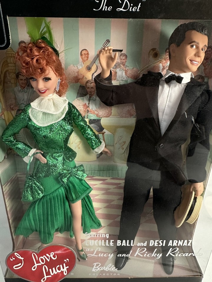 I Love Lucy The Diet Barbie Doll Lucy & Ricky Set Pink Label 2010 | eBay