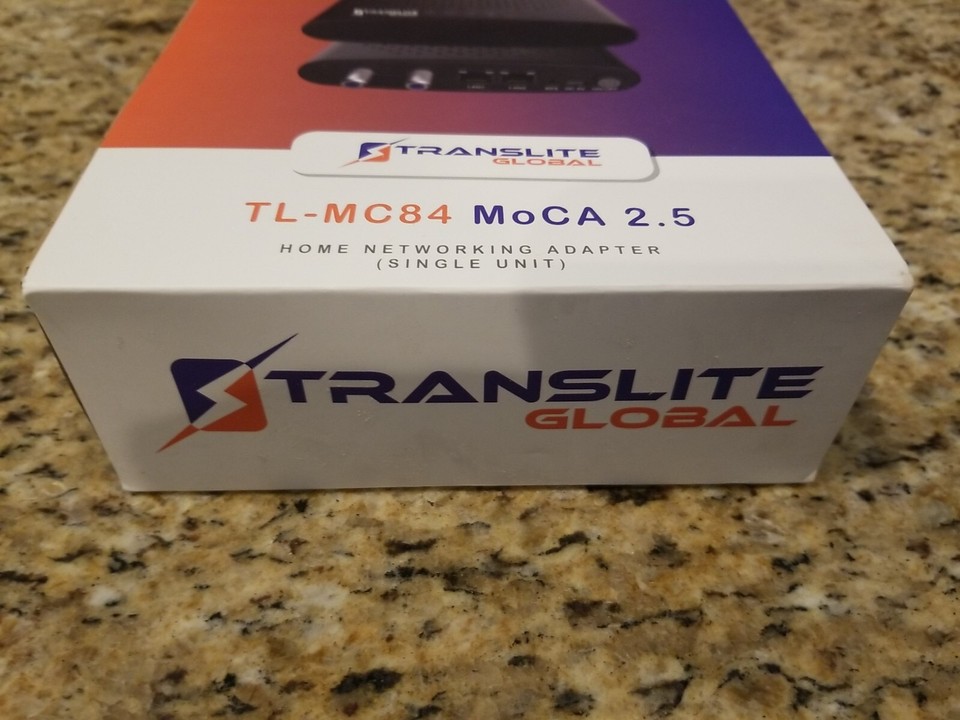 Translite Global Model TL-MC84 MoCA 2.5 Home Networking Adapter *OPEN ...
