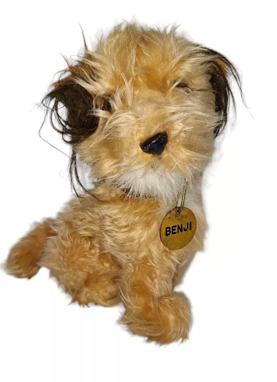 Vtg BENJI Plush Stuffed Animal 8” scruffy Dog 1980 Dakin Benji Tag ...