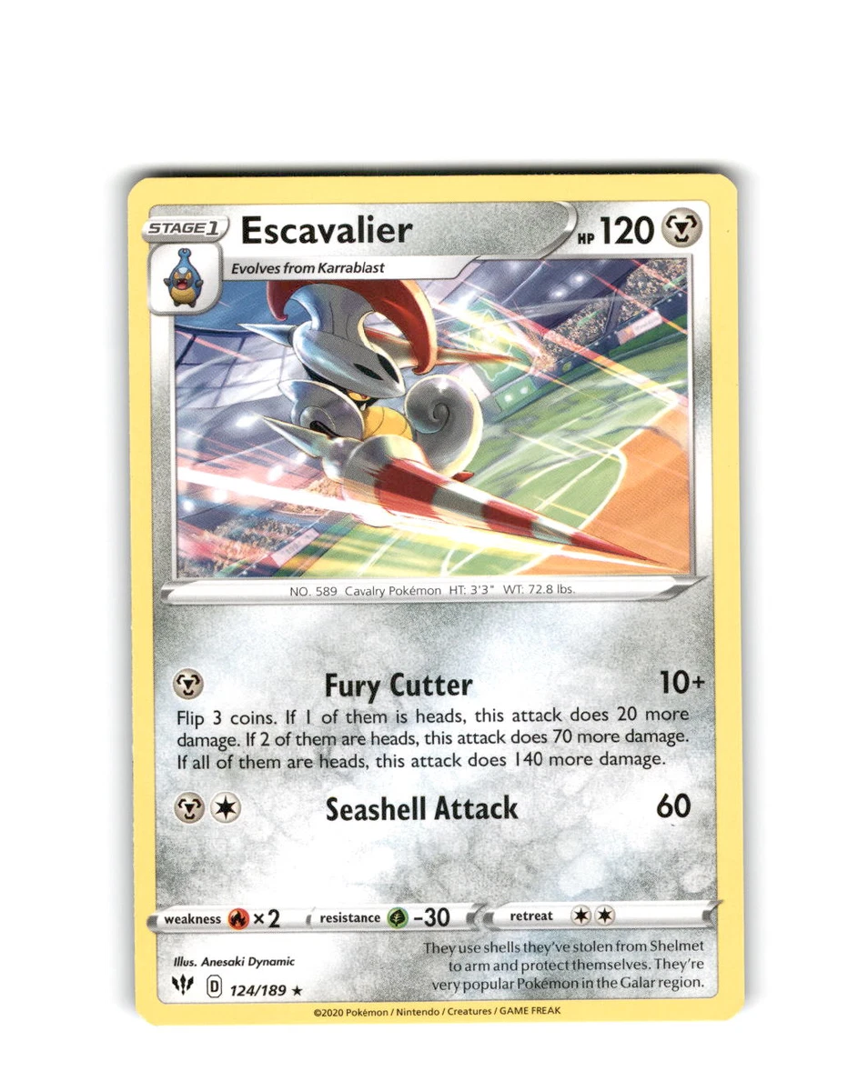 Pokemon Escavalier Card