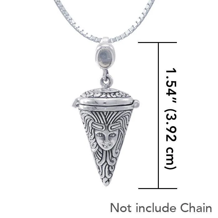 Goddess Pendulum Spell 925 Sterling Silver Pendant Pagan Wiccan Fine ...