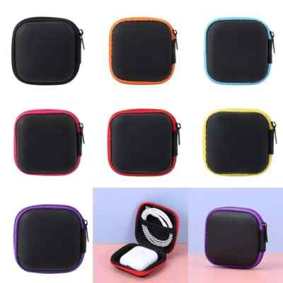 NEW HARD EVA SHELL PORTABLE CASE BOX Headset Earphone Earbud SQUAR ...