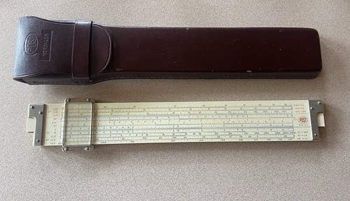 Vintage Frederick Post Co 1460 Versalog Slide Rule With Leather Case | eBay