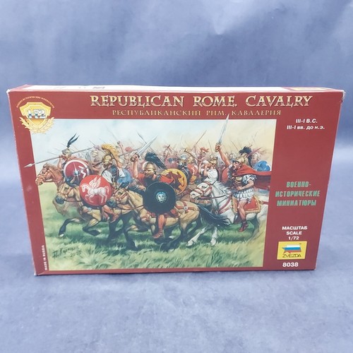 Zvezda 1/72 8038 Republican Roman Cavalry Rome 111-1 BC 18 Figures Open ...