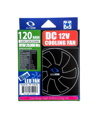Cooling Fan DC 12V 120mm 3PIN/4PIN PC Gaming Case Blue LED Cooling Fan ...