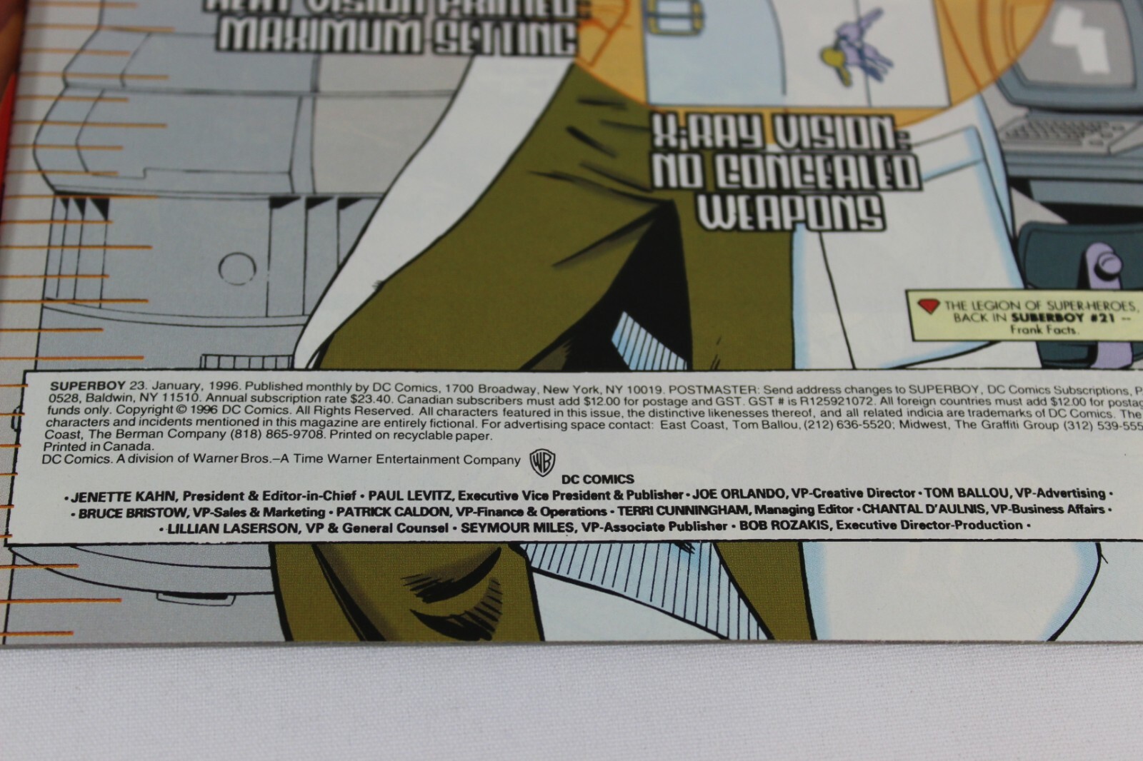 Superboy #23 Knockout Save or Destroy Hawaii Karl Kesel 1996 DC Comics ...