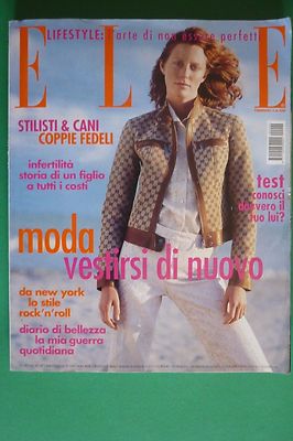 ELLE ITALIE FÉVRIER 2000 TAREN CUNNINGHAM ESTHER WILLIAMS ROSALIND ...
