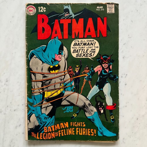 BATMAN #210 1969 VG- DC Comics Neal Adams Catwoman cover | eBay