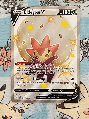 Pokemon TCG - Eldegoss V SWSH084 Shiny Full Art Promo [Sword & Shield ...