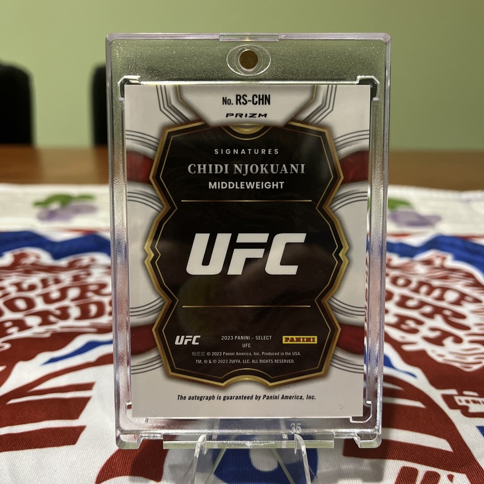 2023 Panini - Select UFC Chidi Njokuani Silver Auto Rookie Card No. RS ...