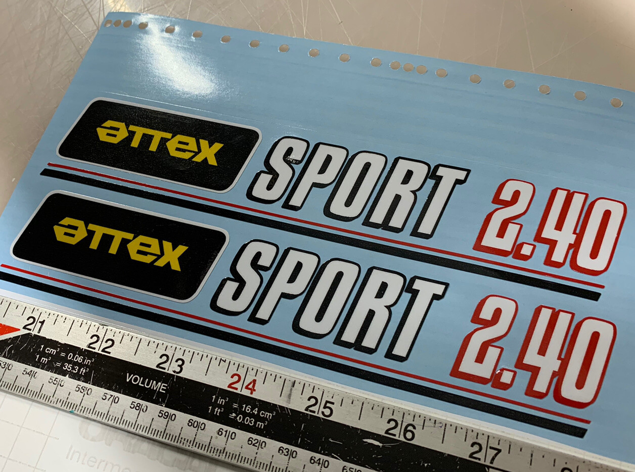 ATTEX 2.40 mini bike minibike decals stickers | eBay