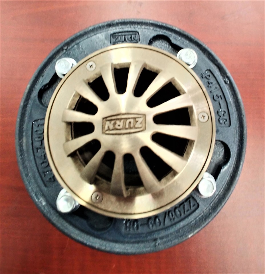 Zurn 47047-001 Drain P415-CC, Type G Round Strainer Top w/ Slotted Dome ...