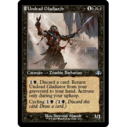 UNDEAD GLADIATOR (RETRO FRAME) X4 Dominaria Remastered Magic MTG MINT ...
