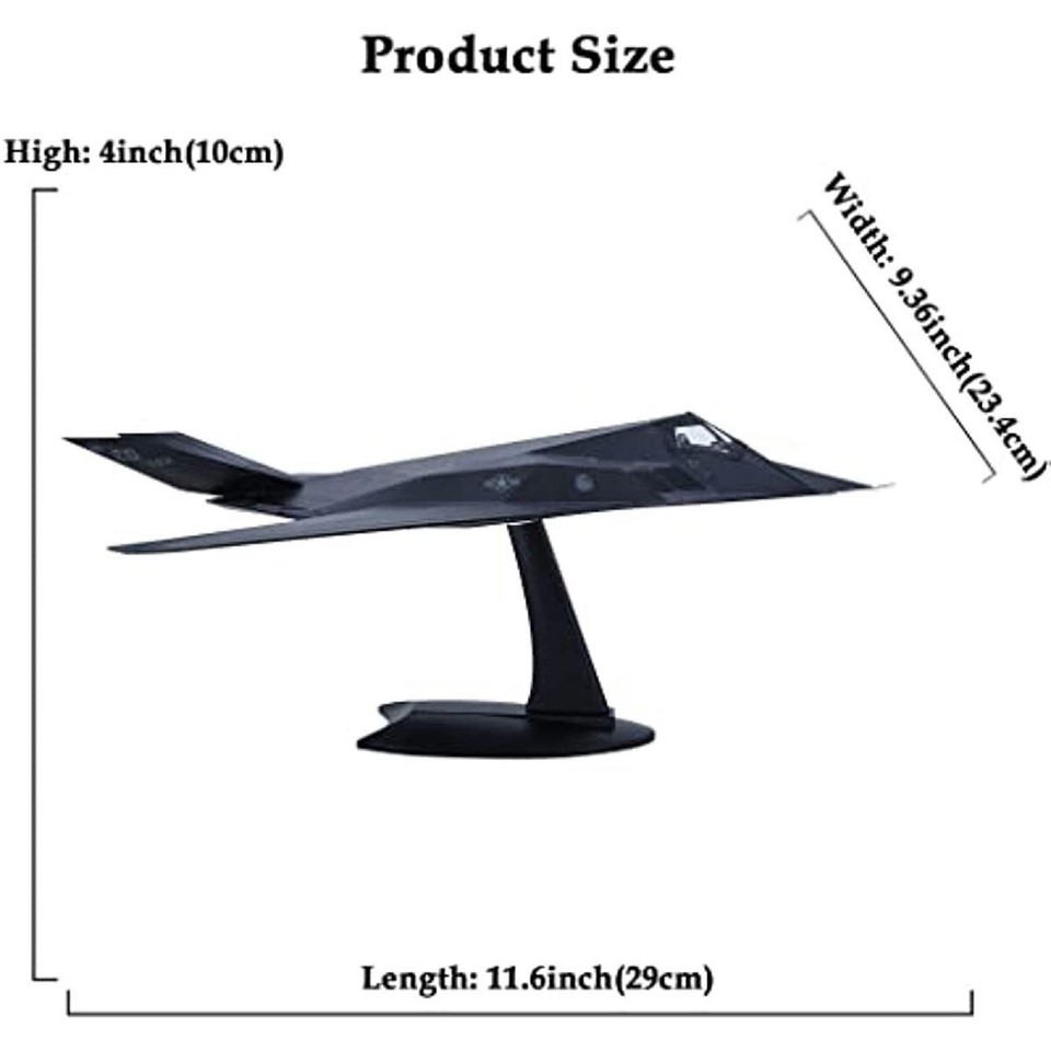 Retro 1/72 F117 Attack Military Aircraft Nighthawk Diecast Plane Model ...