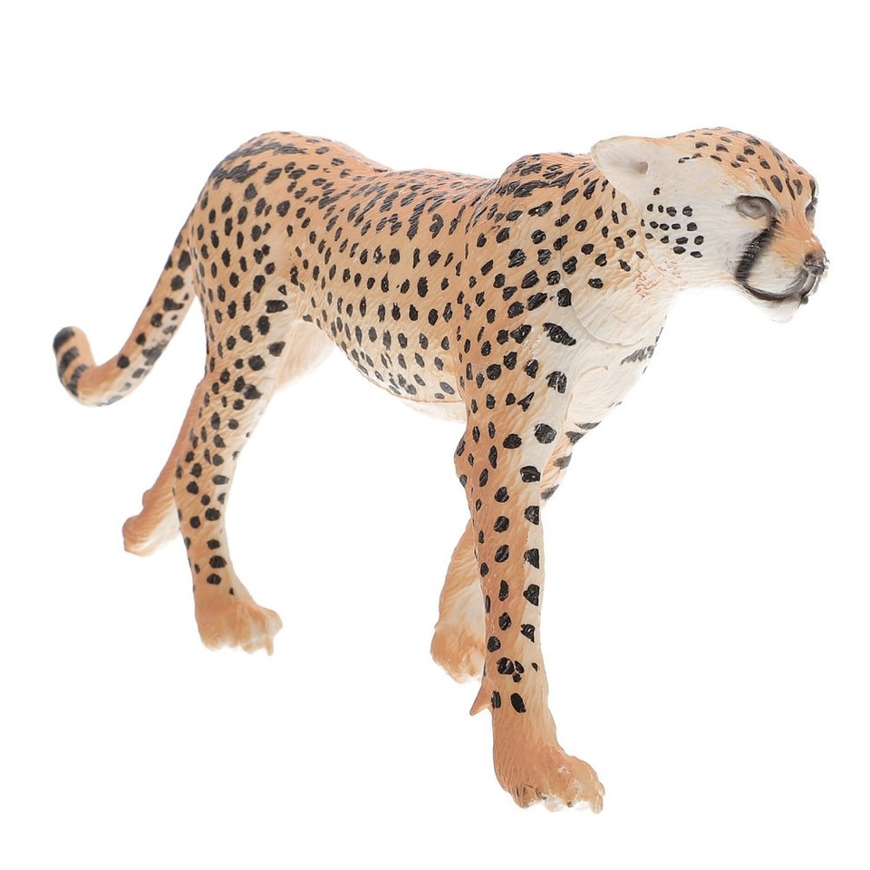 Modeled Plastic Toy Figurines Static Leopard Figure Animal Models ...