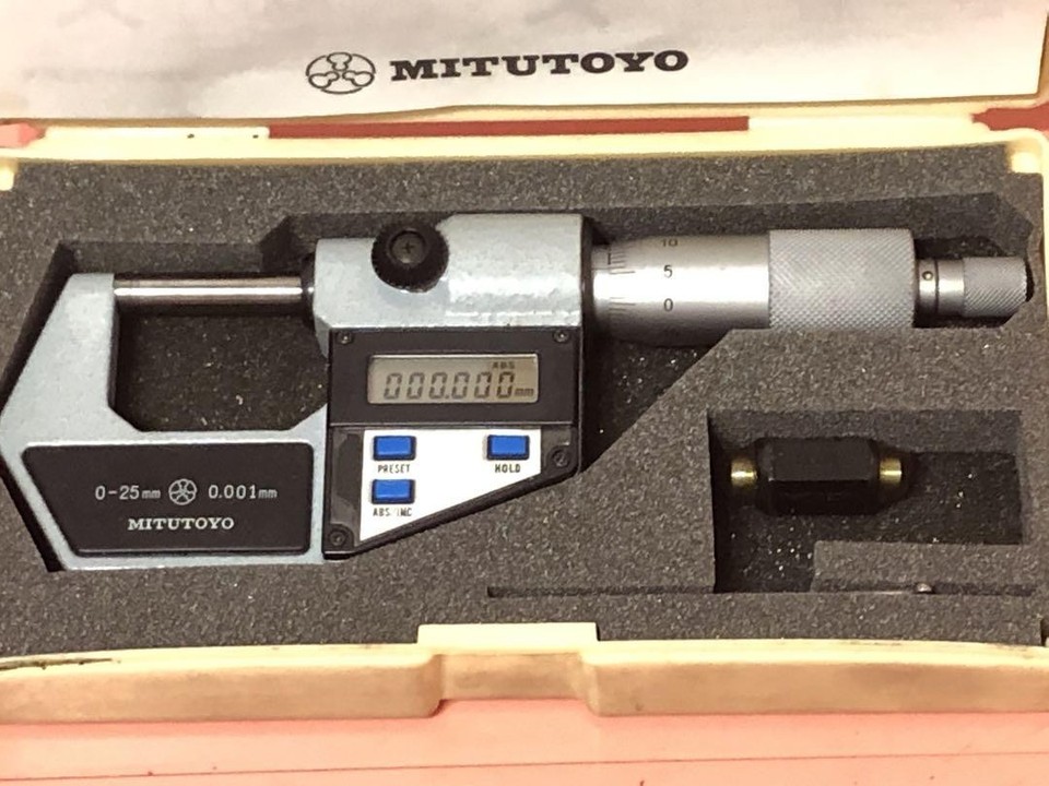Mitutoyo Digital Micrometer 0–25mm – Model MDC-25 (293-401) Battery Not ...