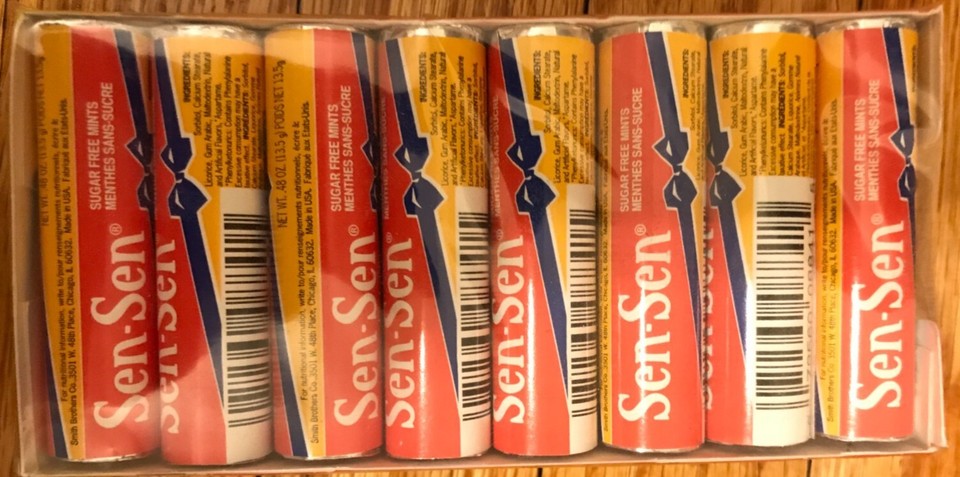 VINTAGE candy SEN SEN mints licorice breath freshener mint SUGAR FREE ...