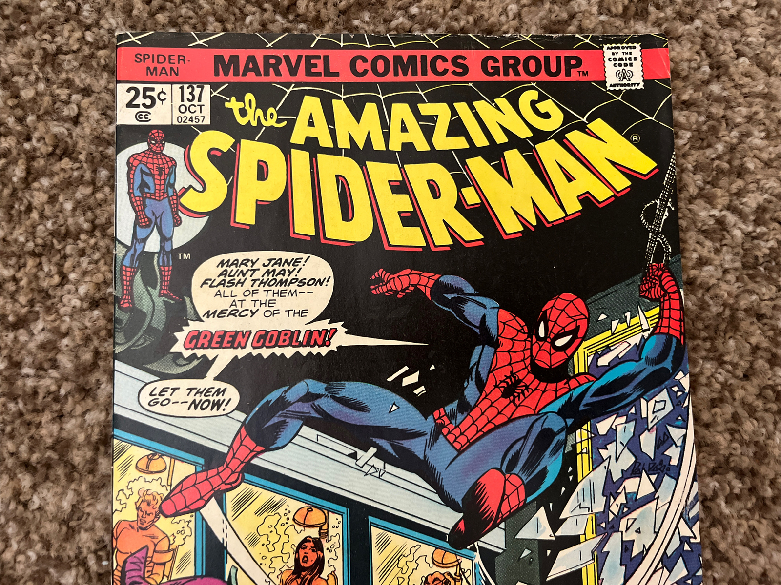 The Amazing Spider-Man #137 (Marvel Comics October 1974) for sale ...